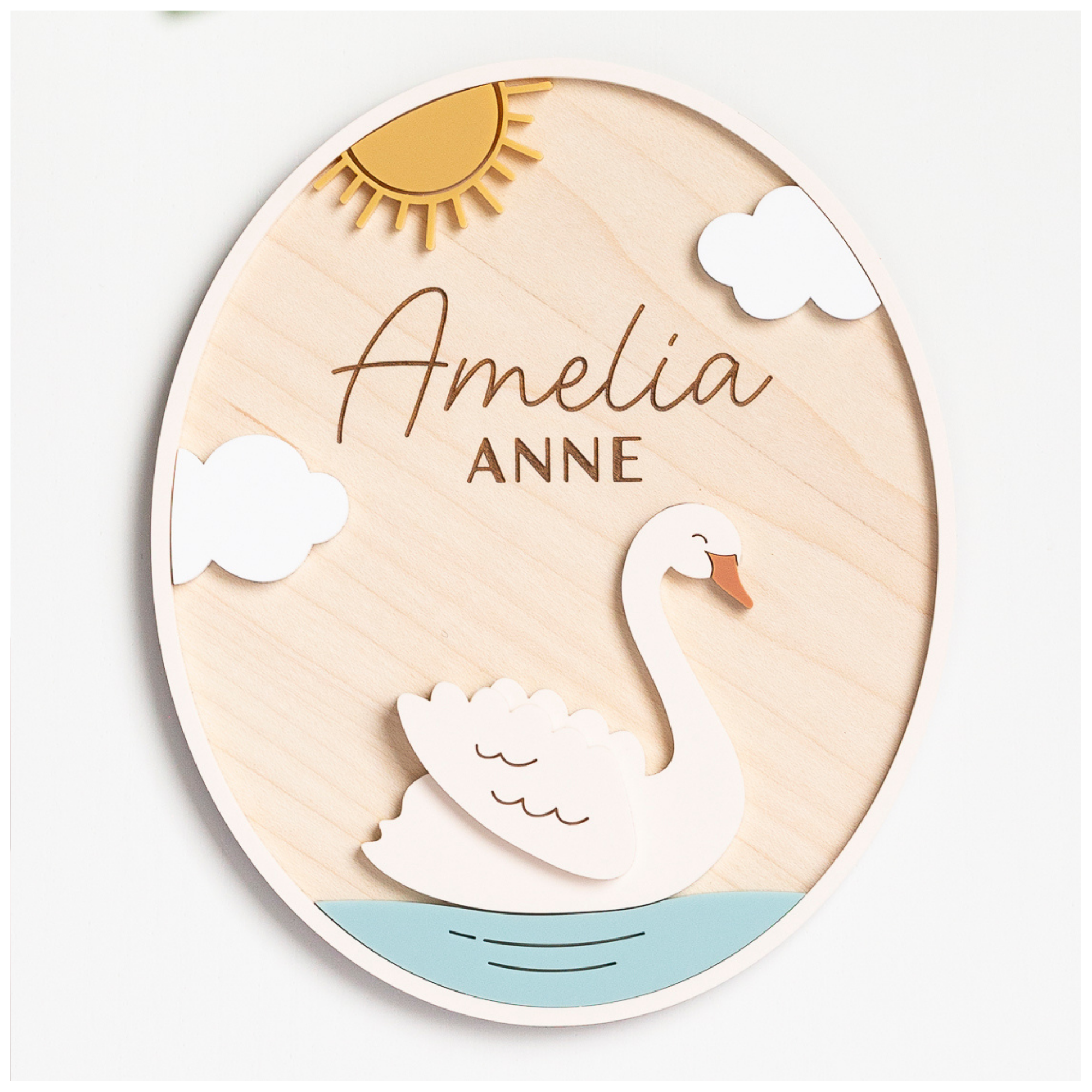 Swan Name Sign - Oval – The SVG Society