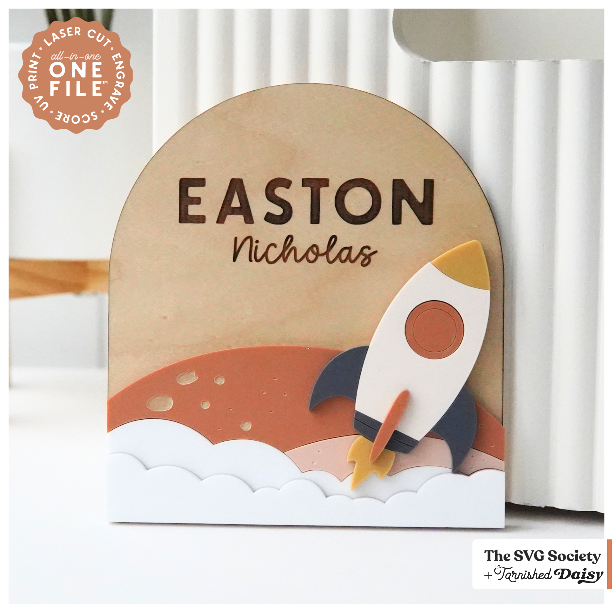 Space Rocket Name Sign – The SVG Society