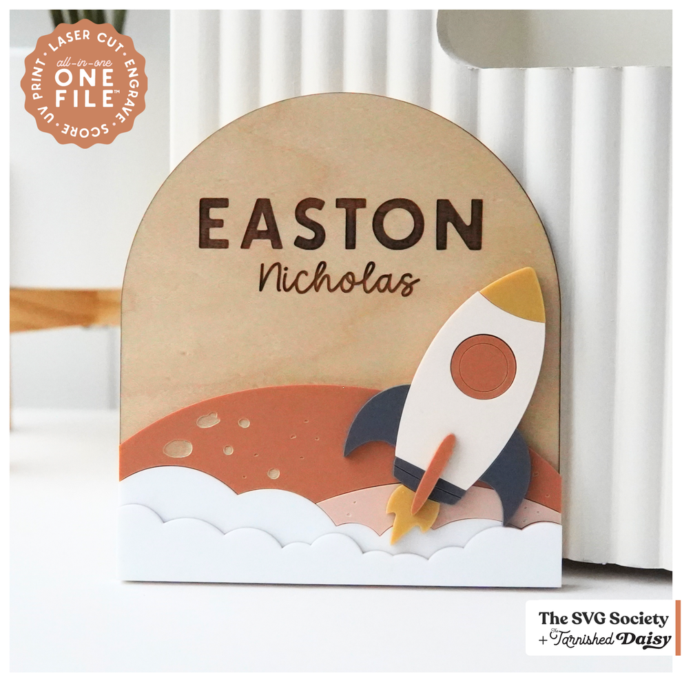 Space Rocket Name Sign – The SVG Society